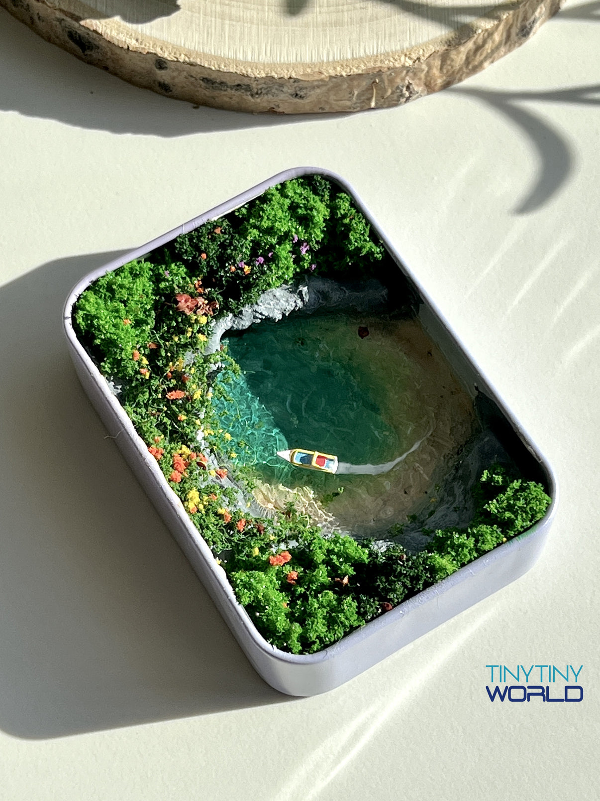 The Sea Cave Miniature Epoxy Resin Art Ocean Whale Hand-made Memorial ...